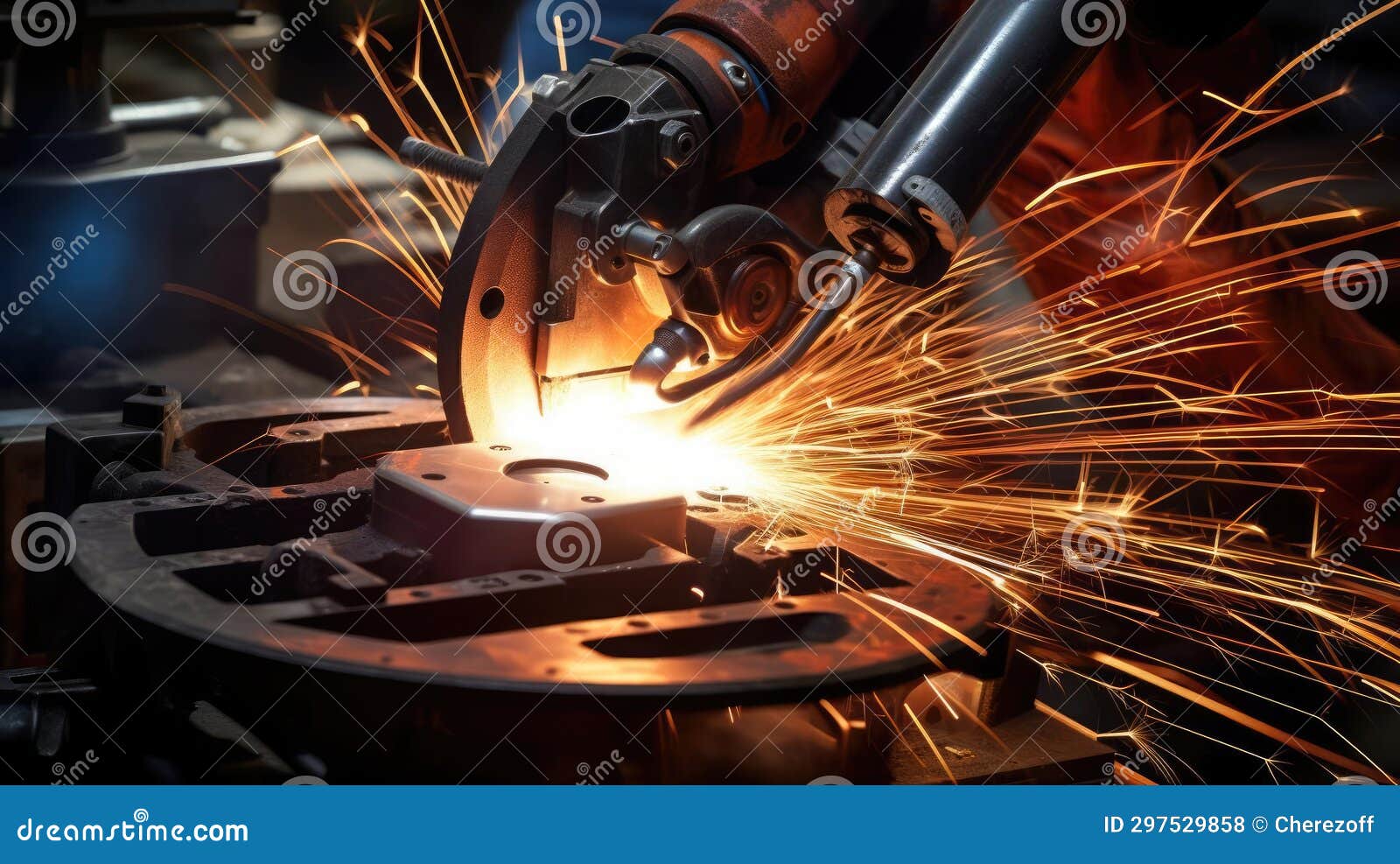 Data Welding Process by Automatic Welding Stock Illustration ...