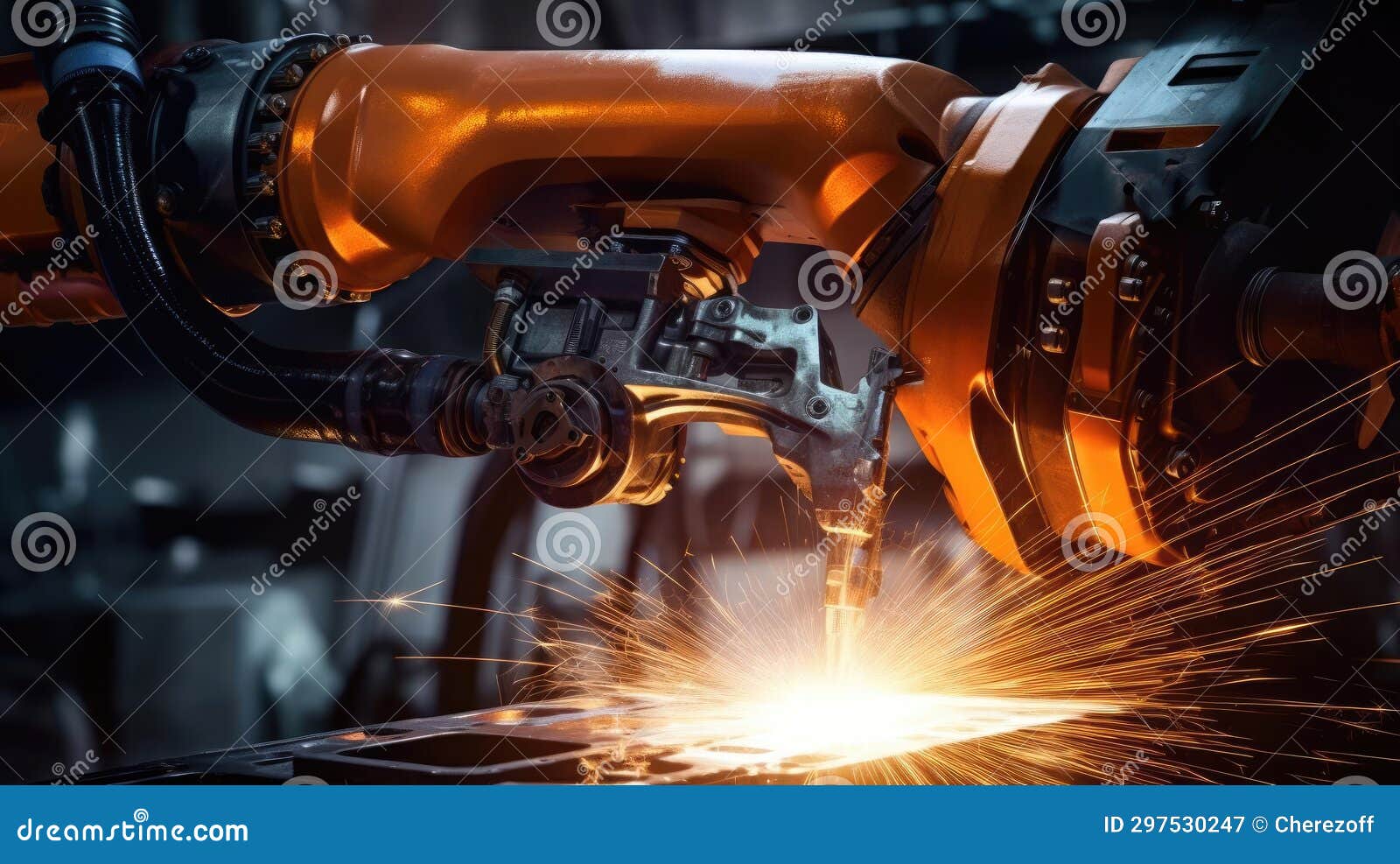 Data Welding Process by Automatic Welding Stock Illustration ...