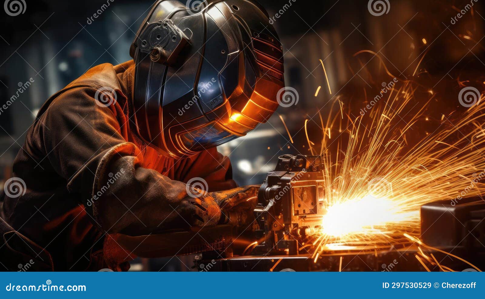 Data Welding Process by Automatic Welding Stock Image - Image of ...