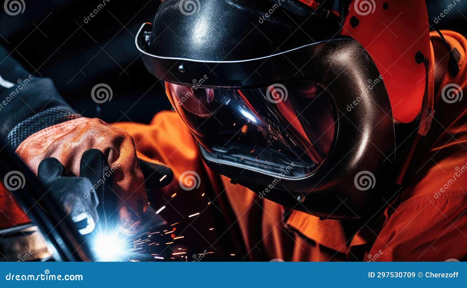 Data Welding Process by Automatic Welding Stock Image - Image of ...