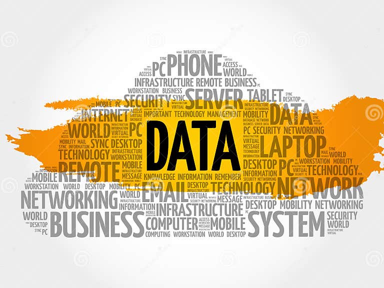 Data word cloud stock illustration. Illustration of method - 199965435
