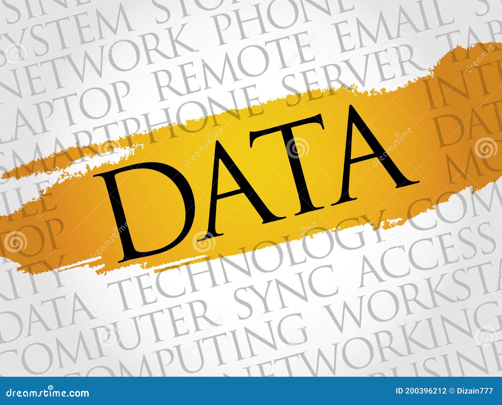 DATA word cloud stock illustration. Illustration of size - 200396212