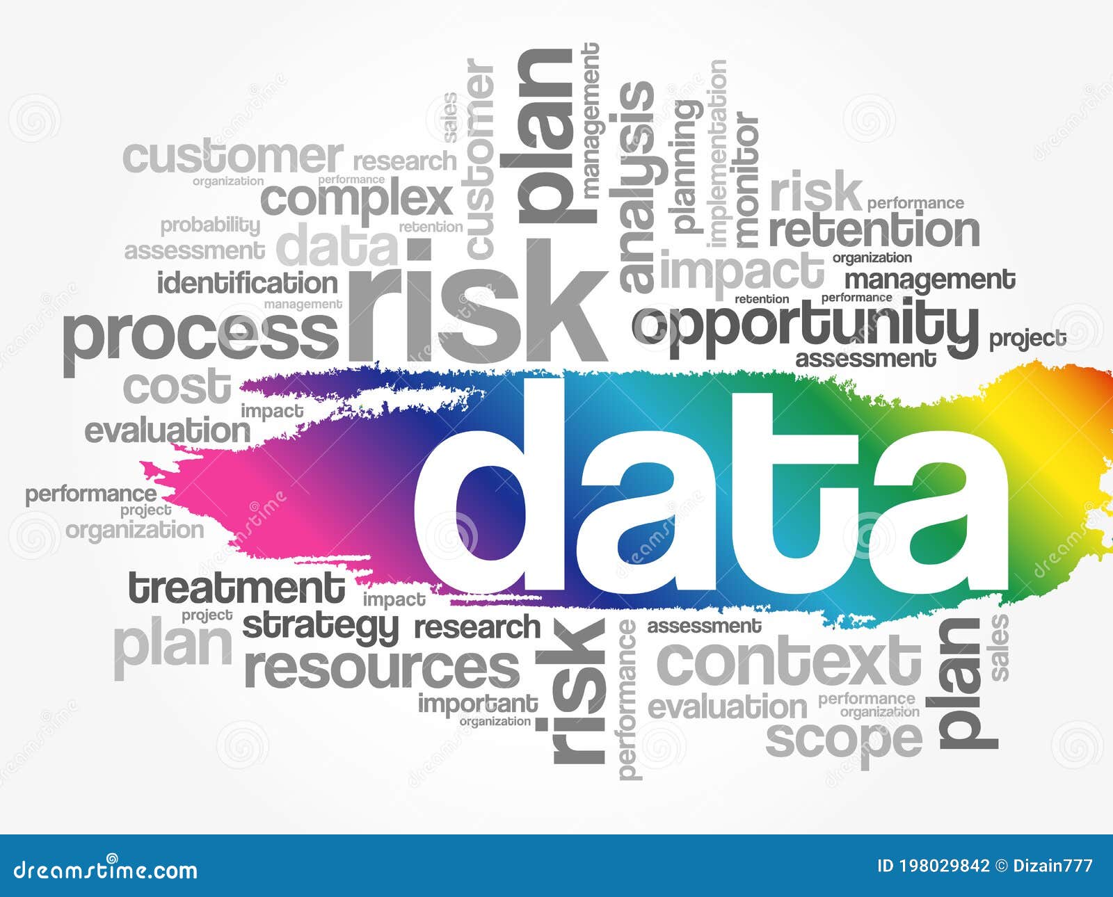 DATA word cloud collage stock illustration. Illustration of computer ...