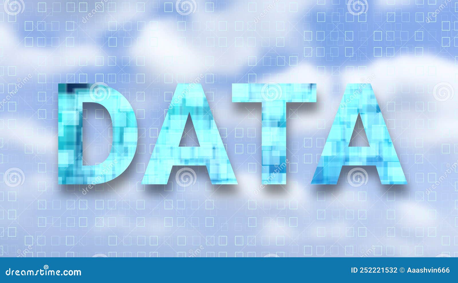 Data Word Isolated on Blur Sky Stock Photo - Image of database, cloud ...