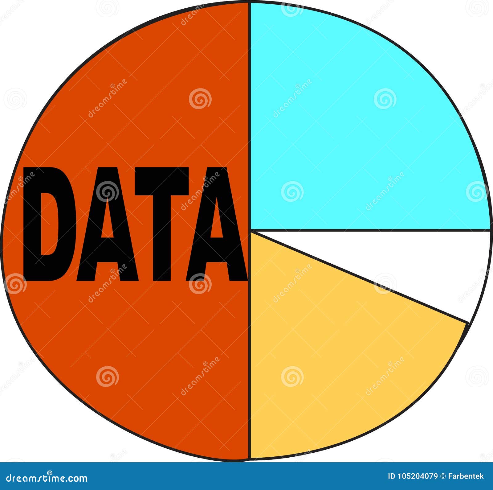 Data Word Text Logo Illustration. Stock Illustration - Illustration of ...