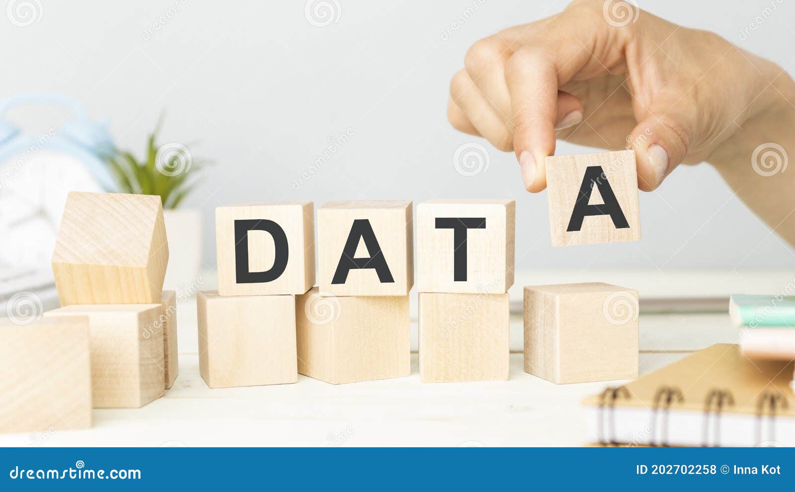 DATA Word Written on Wooden Cubes with Stock Photo - Image of study ...