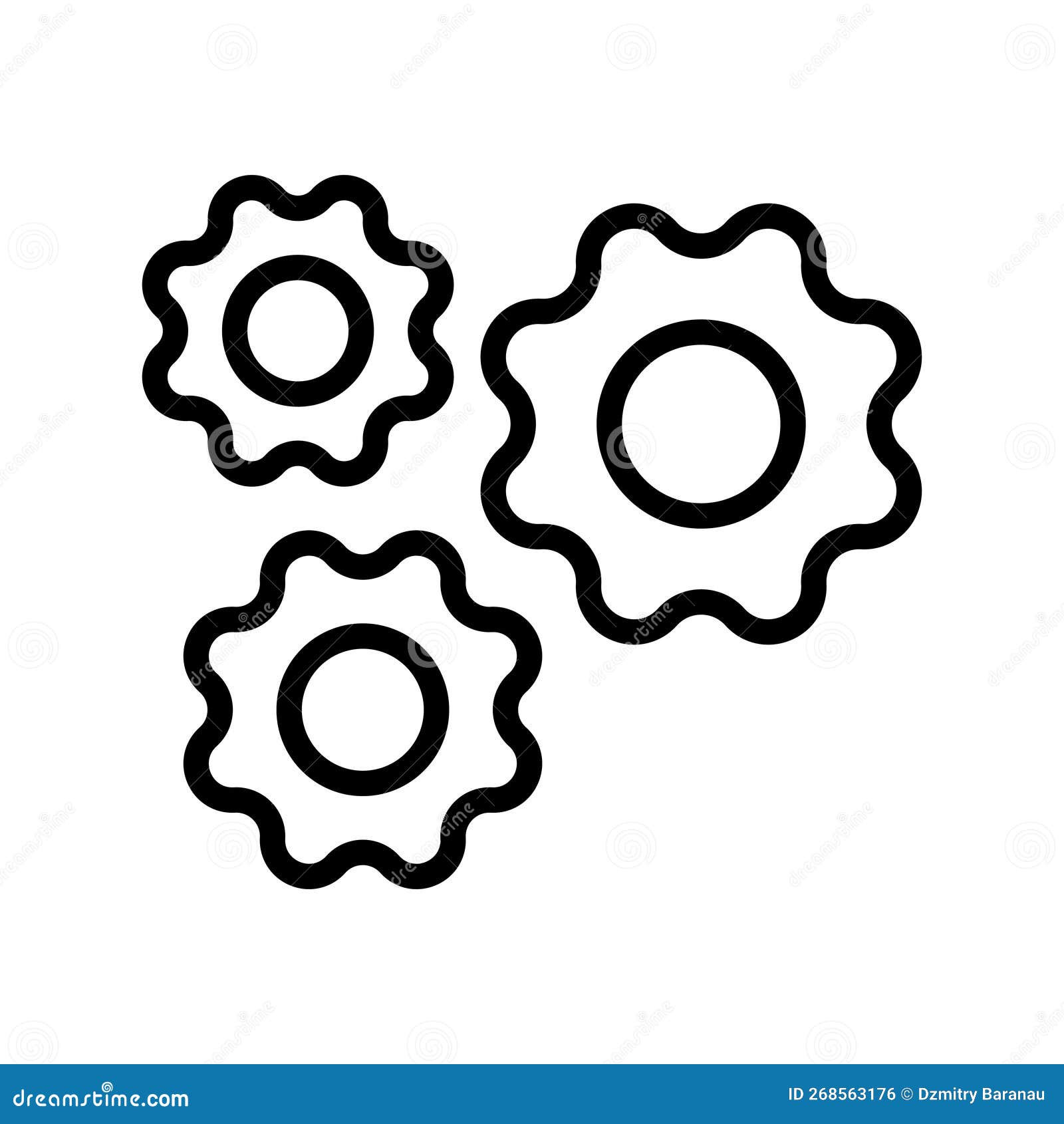 Data Work Icon Line Isolated on White Background. Black Flat Thin Icon ...