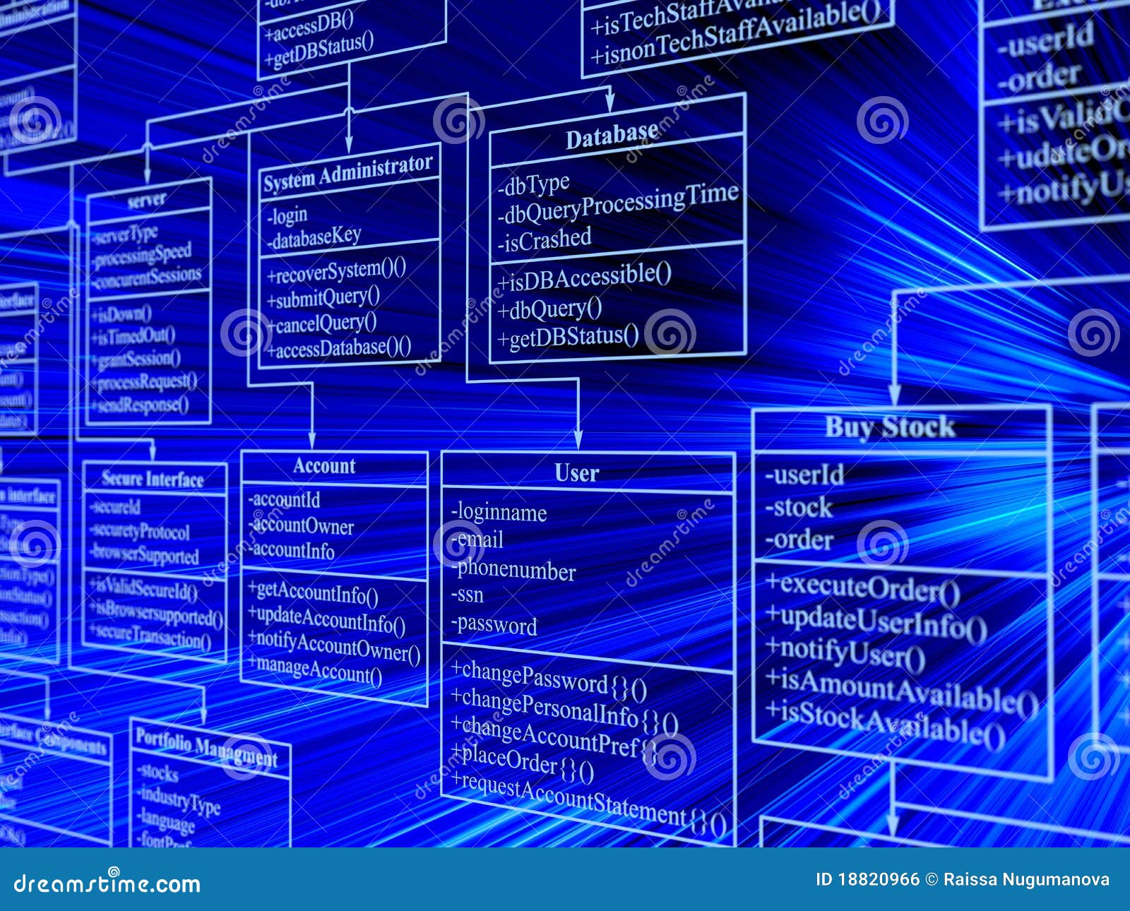 Databas stock illustrationer. Illustration av teknologi - 18820966