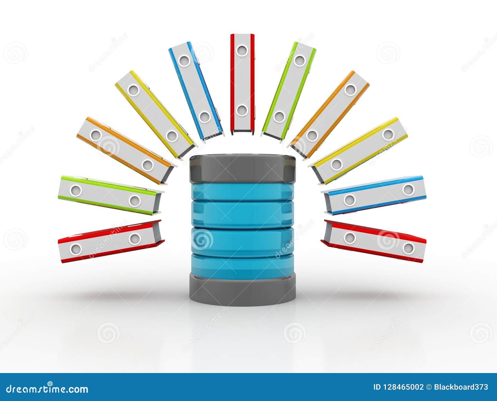 Database Or Archive Concept Data Storage Internet Storage Concept 3d Render Stock