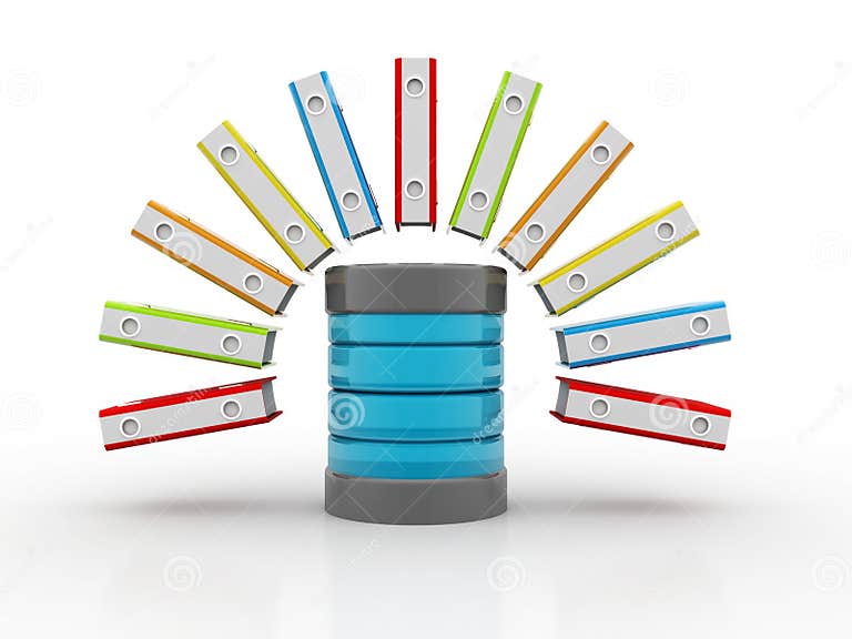 Database or Archive Concept. Data Storage. Internet Storage Concept. 3d ...