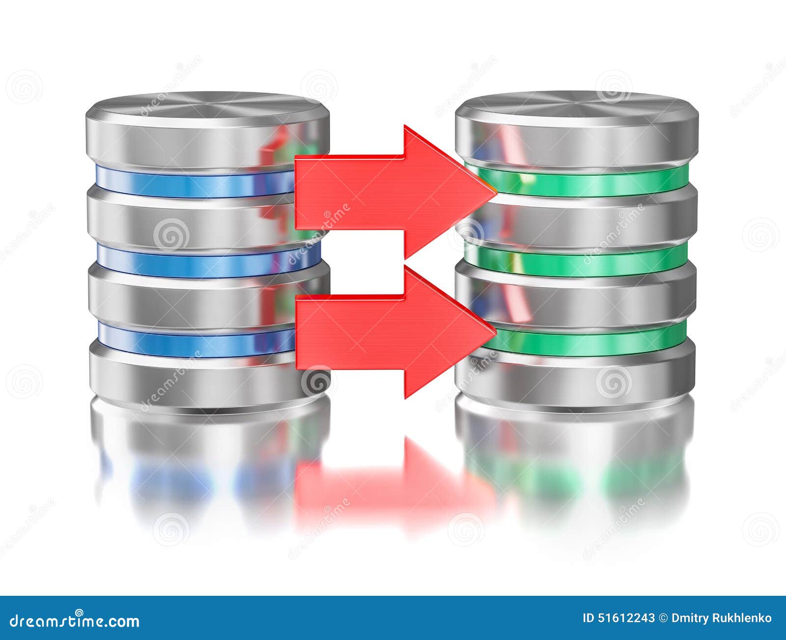 Database backup concept stock illustration. Illustration of rendered ...