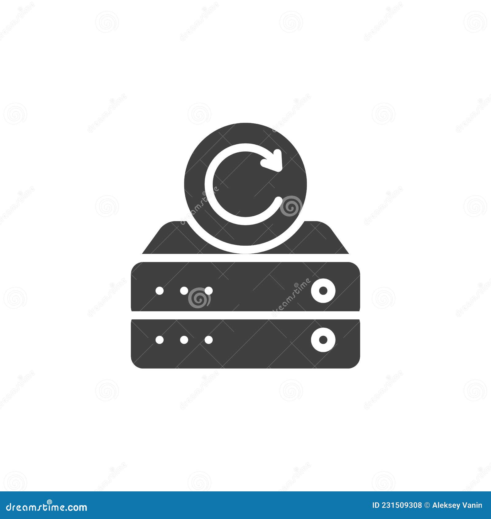 Database Backup Vector Icon Stock Vector - Illustration of backup ...