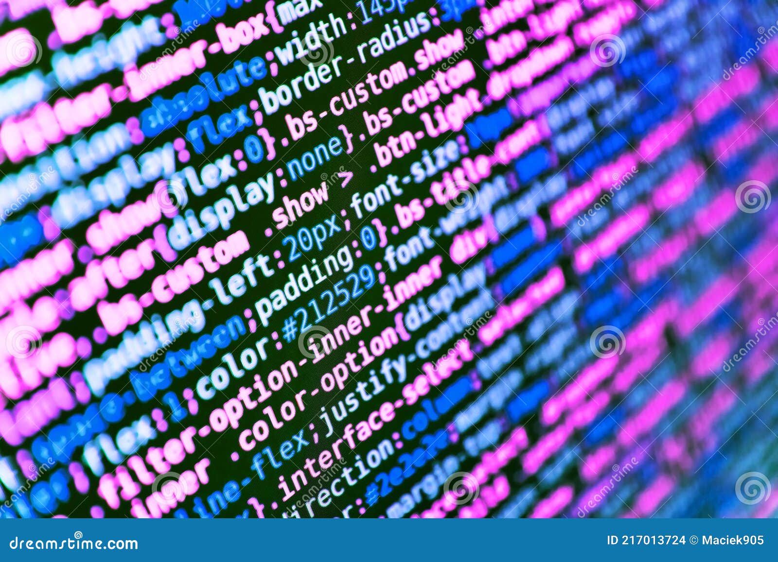 Database Bits Access Stream Visualisation Computer Language Script Code Screen Website
