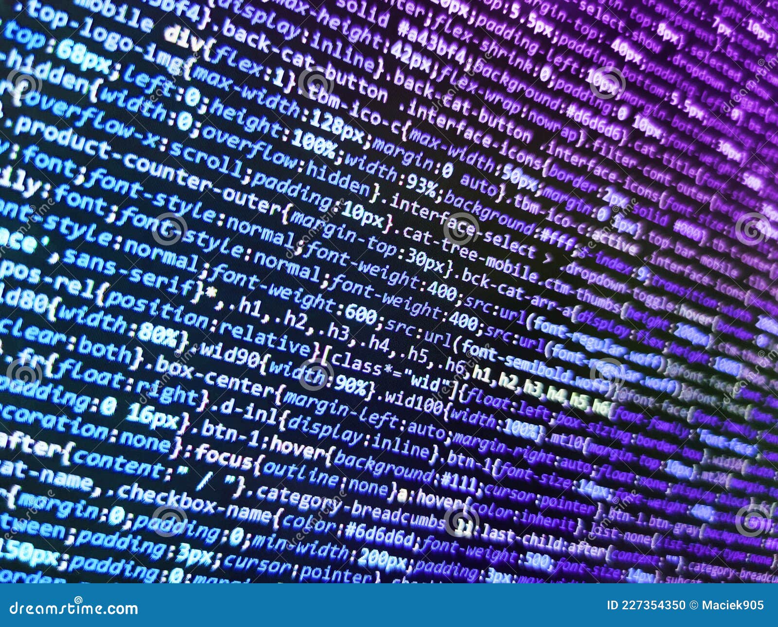 Database Bits Access Stream Visualisation Html And Css Code Developing Screenshot Writing