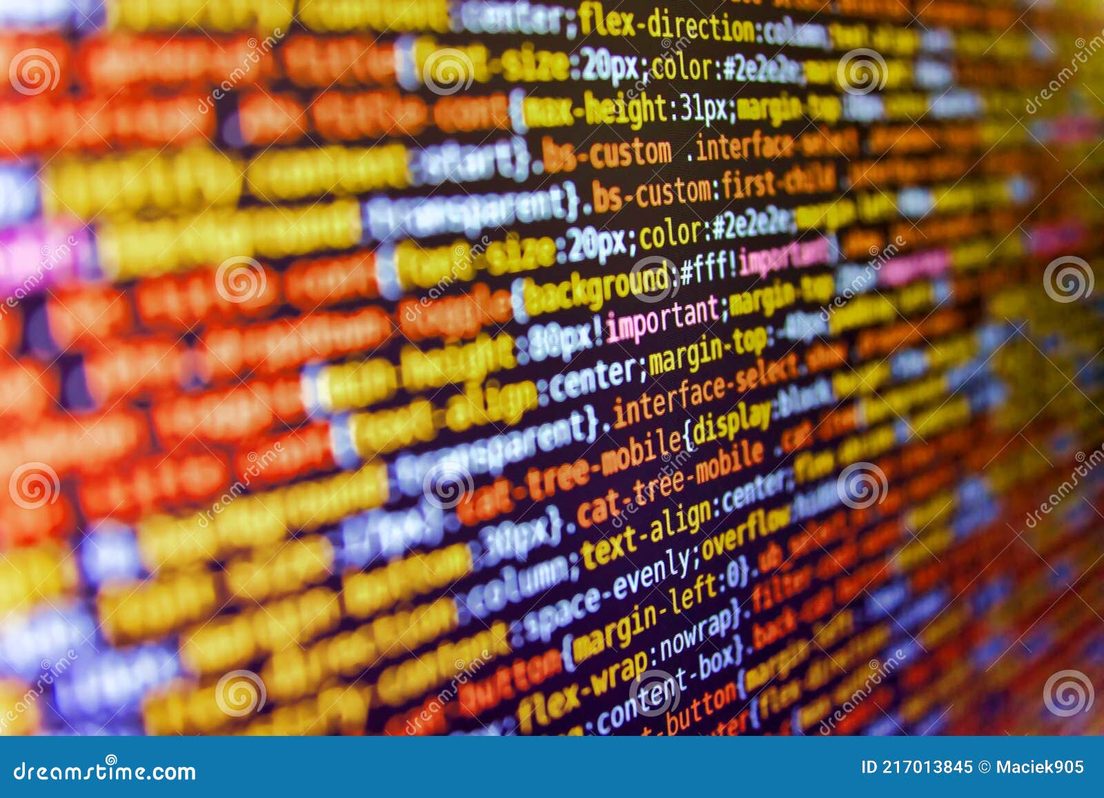 Database Bits Access Stream Visualisation Html5 In Editor For Website Development Front End
