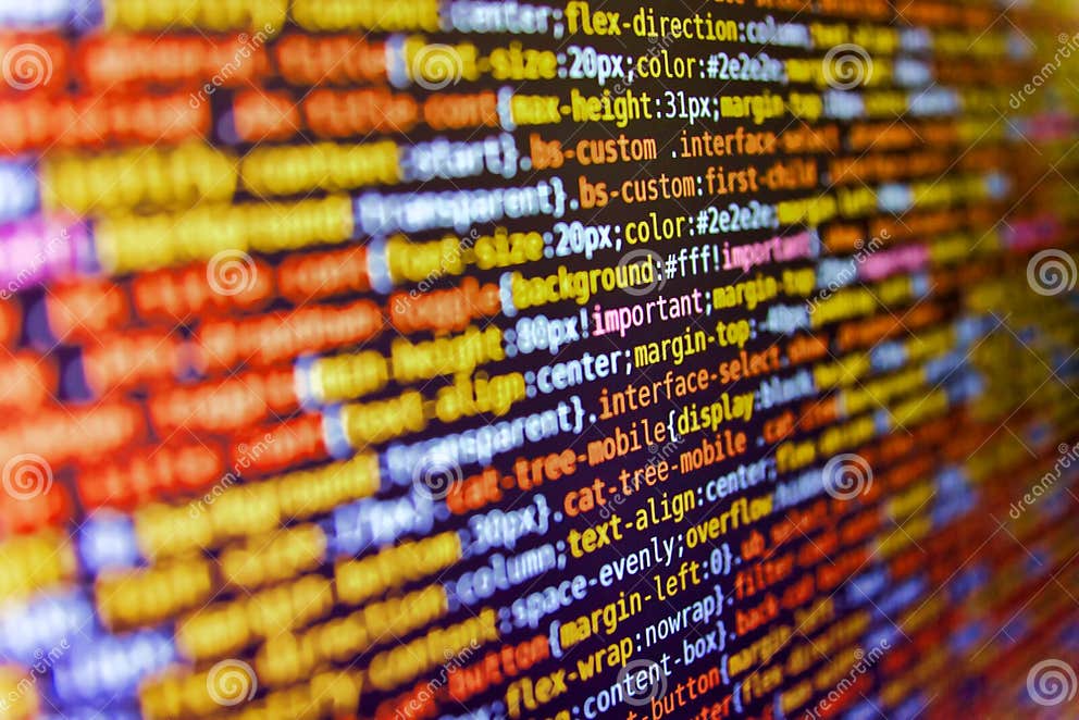 Database Bits Access Stream Visualisation Html5 In Editor For Website Development Front End