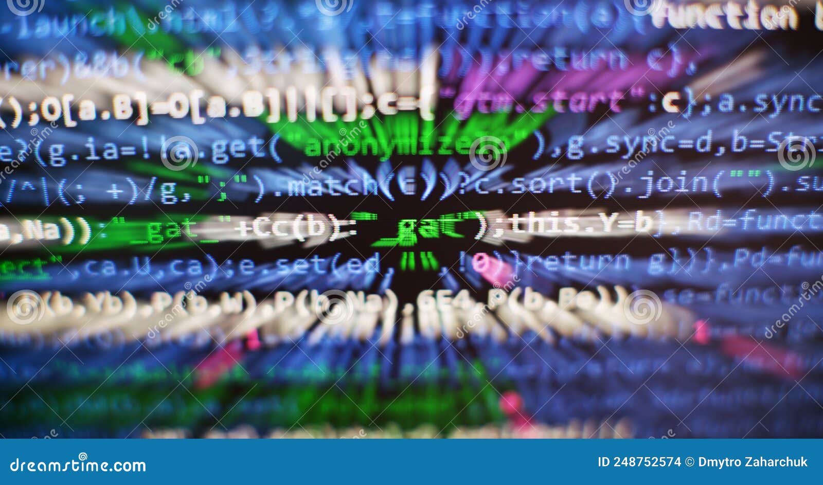 Database Bits Access Stream Visualisation Php Language And Coding Function Developer Stock