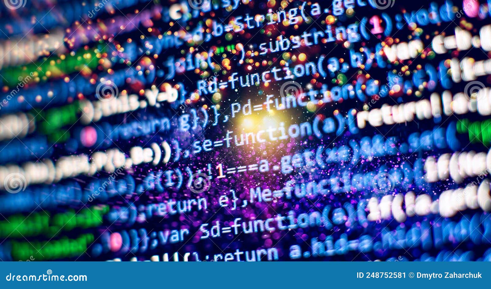 Database Bits Access Stream Visualisation Php Language And Coding Function Developer Stock
