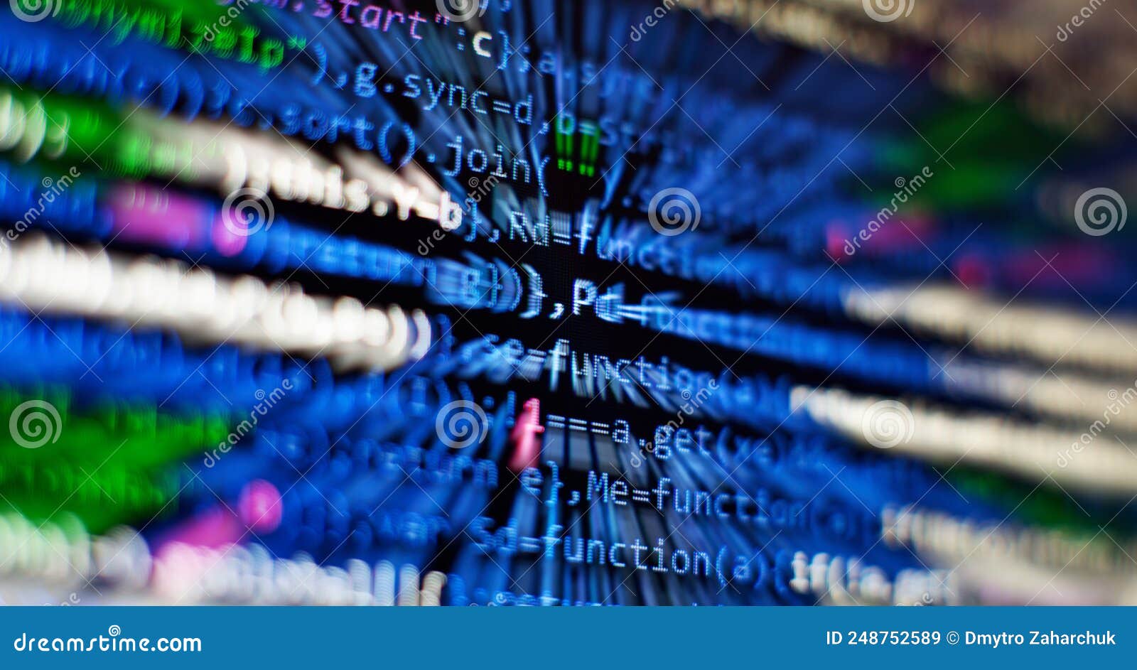 Database Bits Access Stream Visualisation Php Language And Coding Function Developer Stock