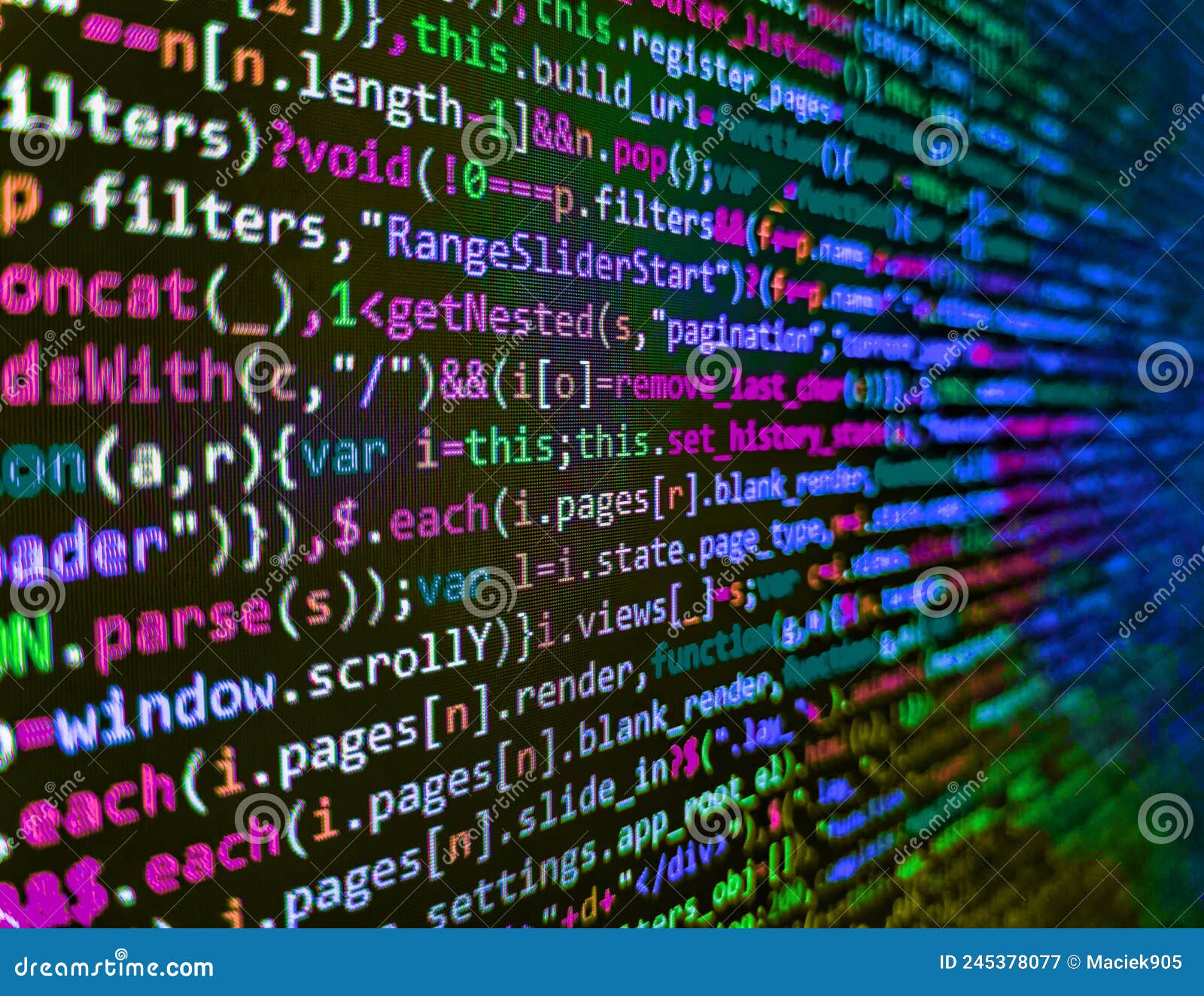 Database Bits Access Stream Visualisation Real Html Code Developing Screen Writing Program