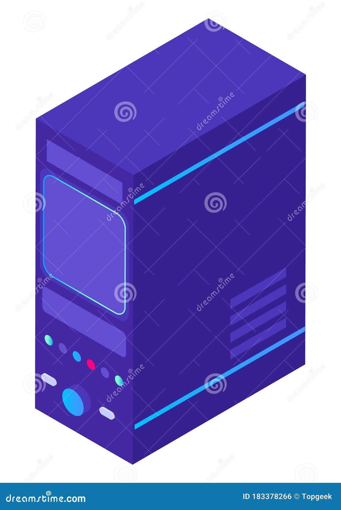 Database Block with Information Storage System Stock Vector ...