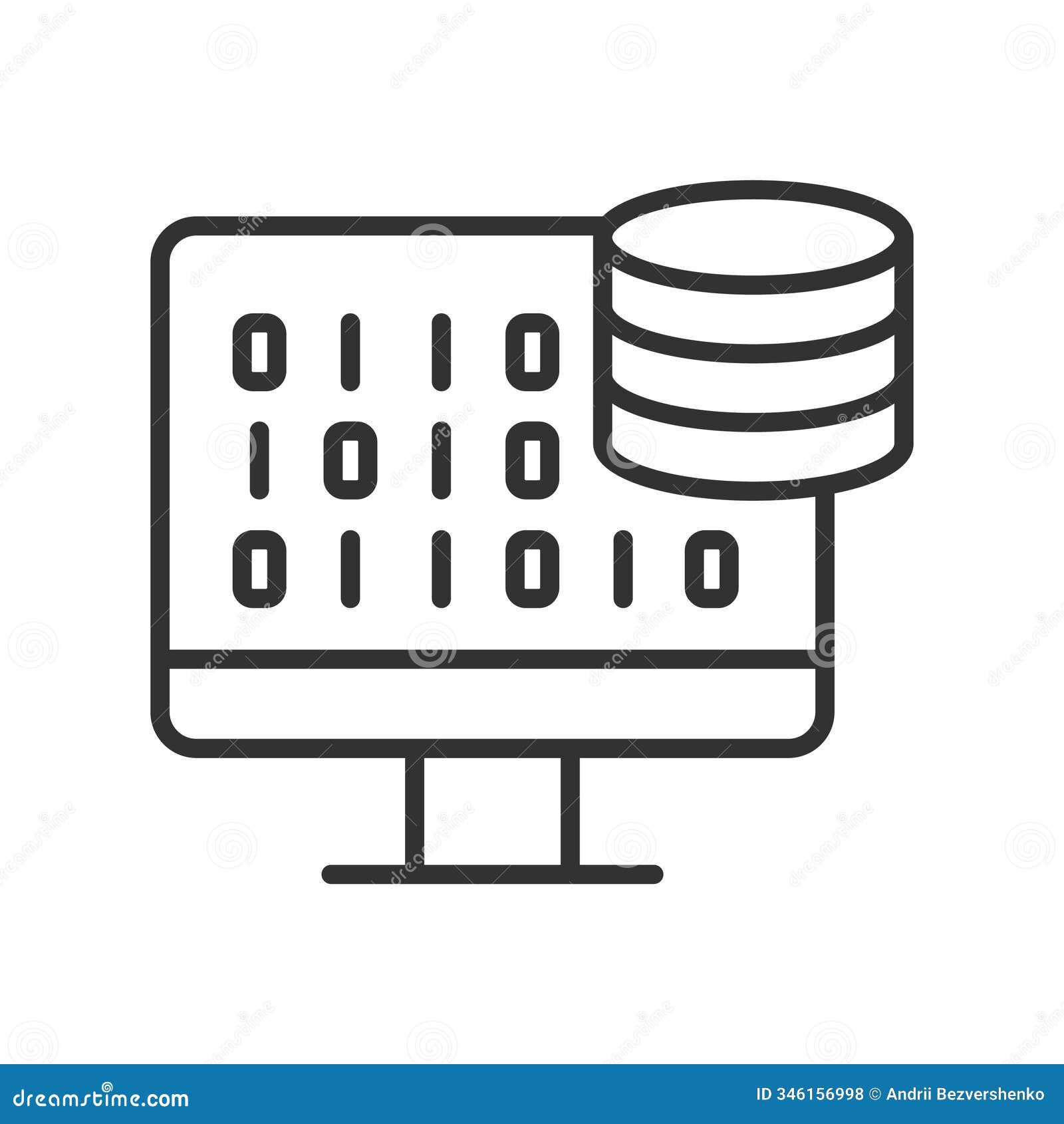 Coding Icon Black And White Vector Outline Sign | CartoonDealer.com #330229774