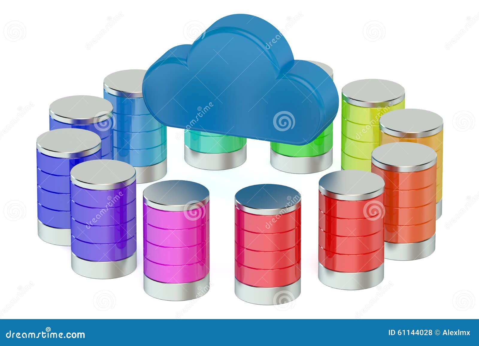 Database Computing Storage Concept Stock Illustration Illustration Of