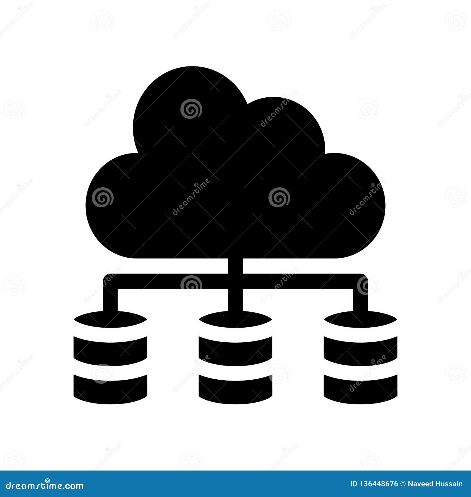 Database Connection Vector Glyphs Icon Stock Vector - Illustration of ...