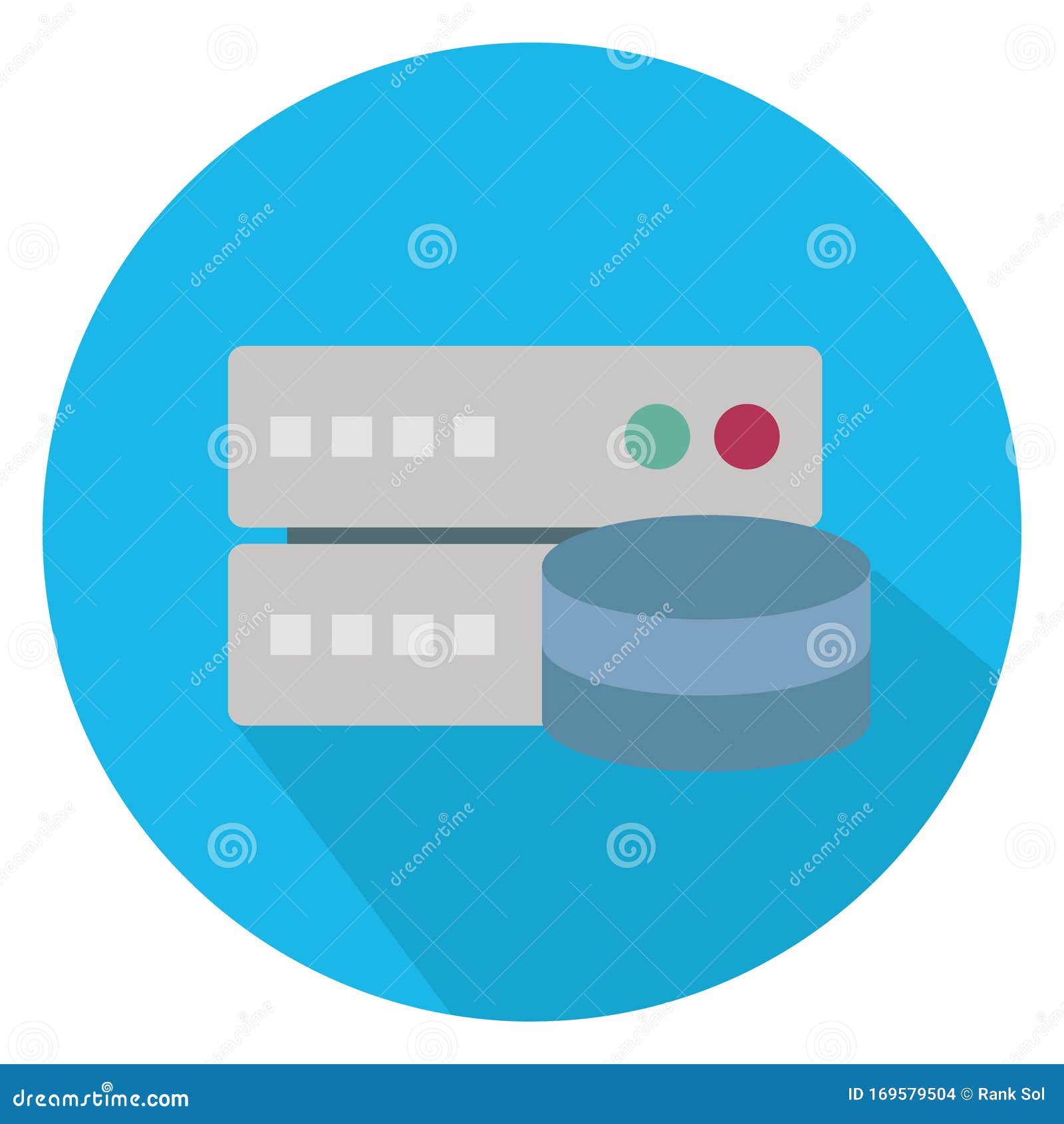 Database, Database Engine Color Vector Icon Which Can Easily Modify or ...