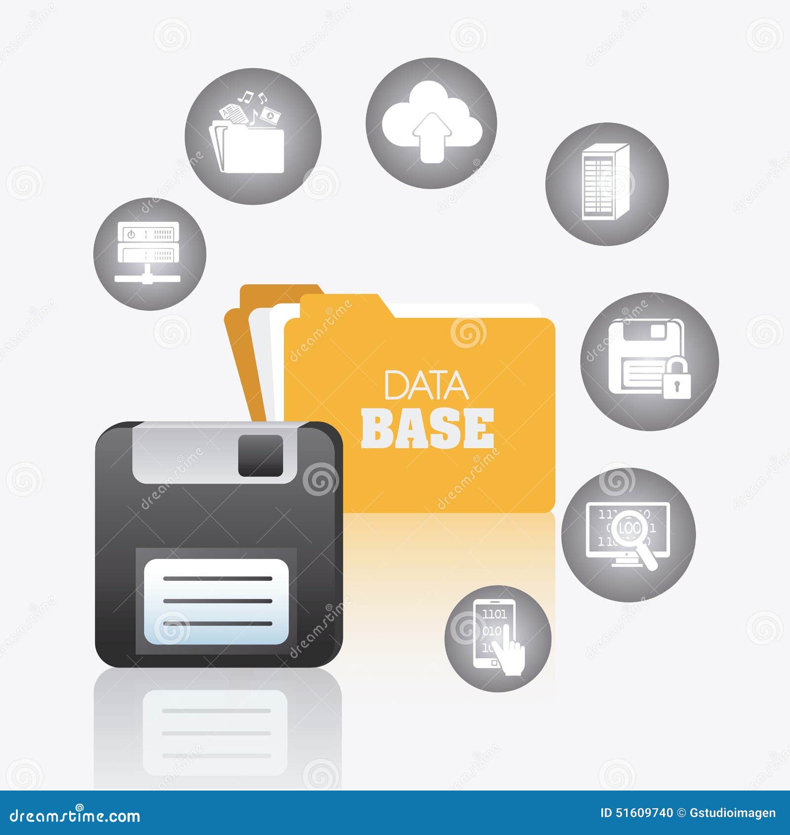 Database Design, Vector Illustration. Stock Vector - Illustration of ...