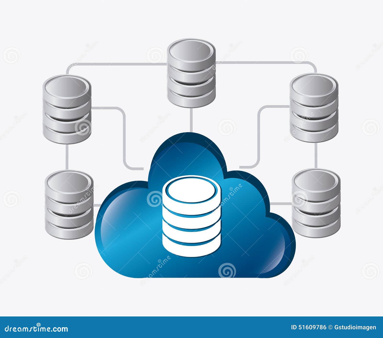 Database Design, Vector Illustration. Stock Vector - Illustration of ...
