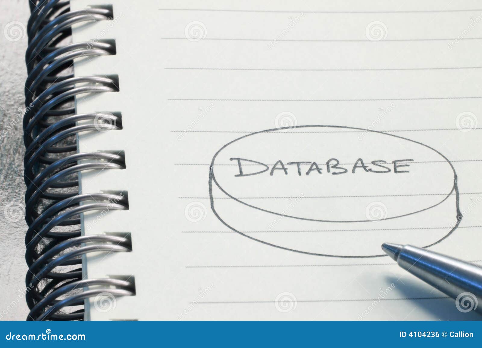 Database diagram stock photo. Image of plan, ring, paper - 4104236