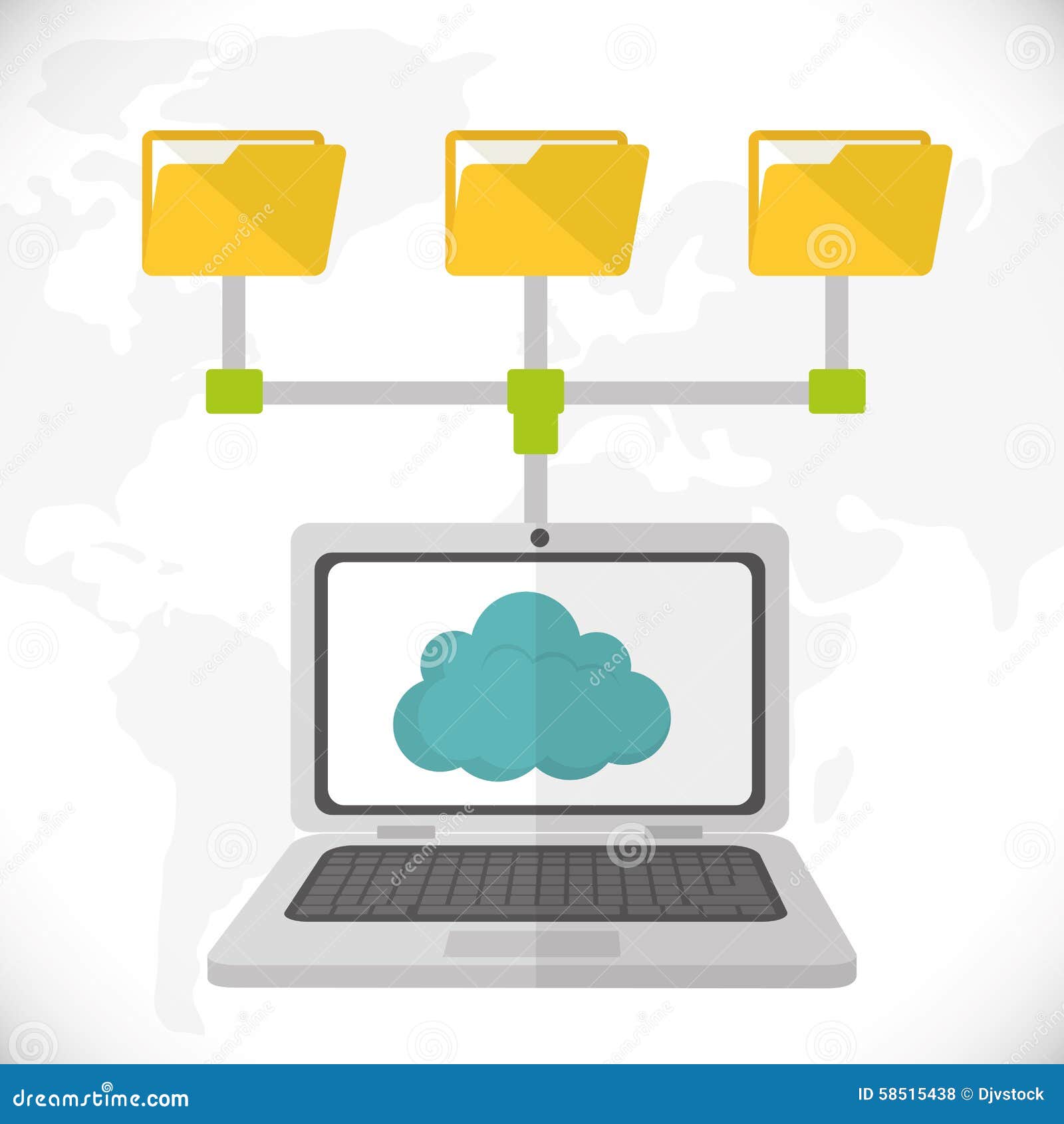 Database digital design. stock vector. Illustration of data - 58515438