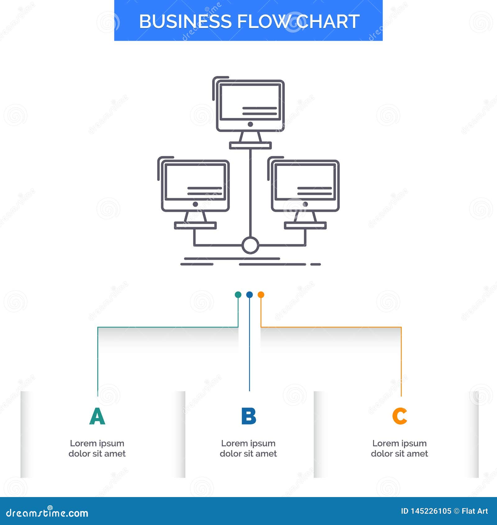 Database, Distributed, Connection, Network, Computer Business Flow ...
