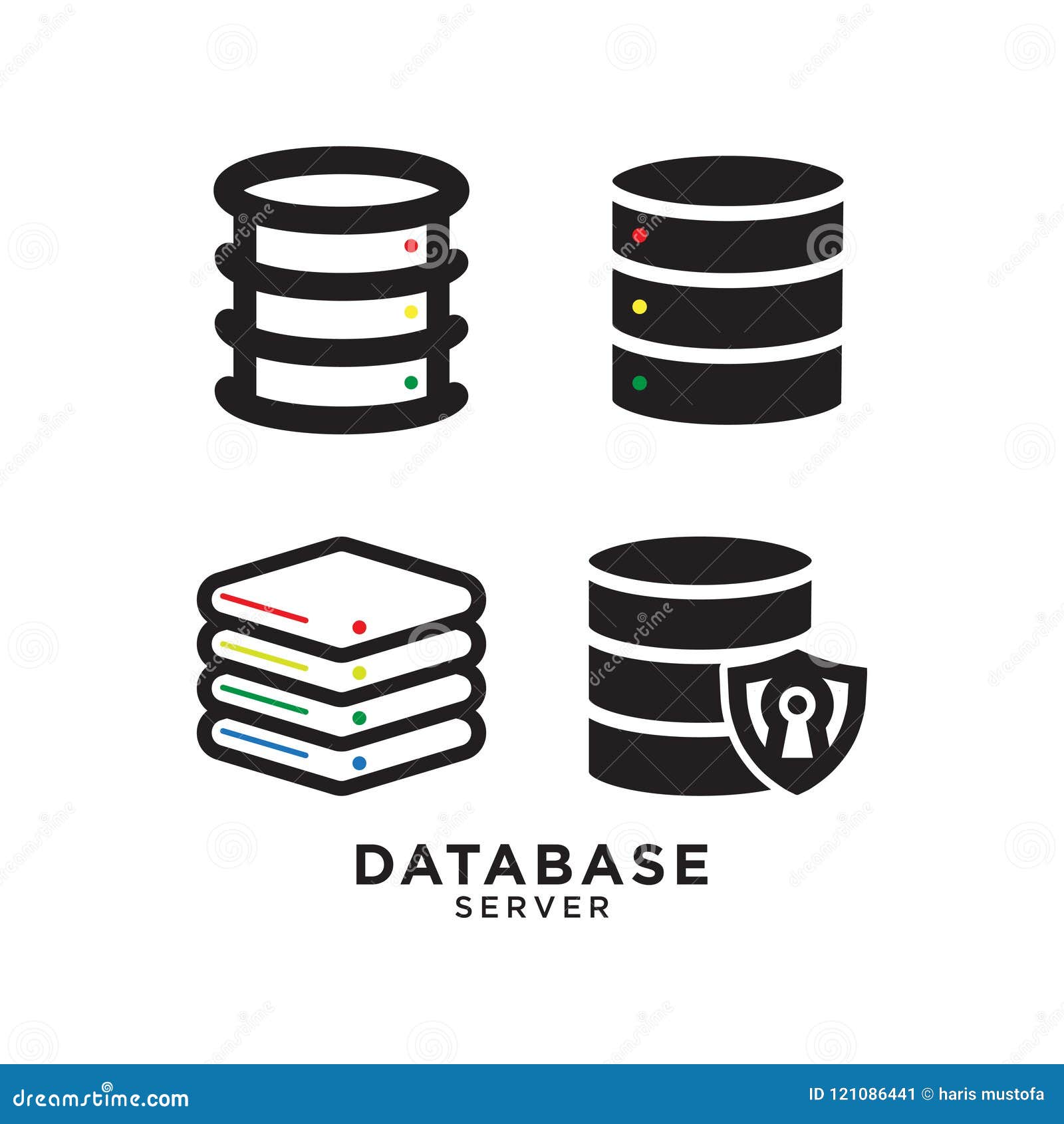 Database Graphic Design Template Stock Vector - Illustration of ...