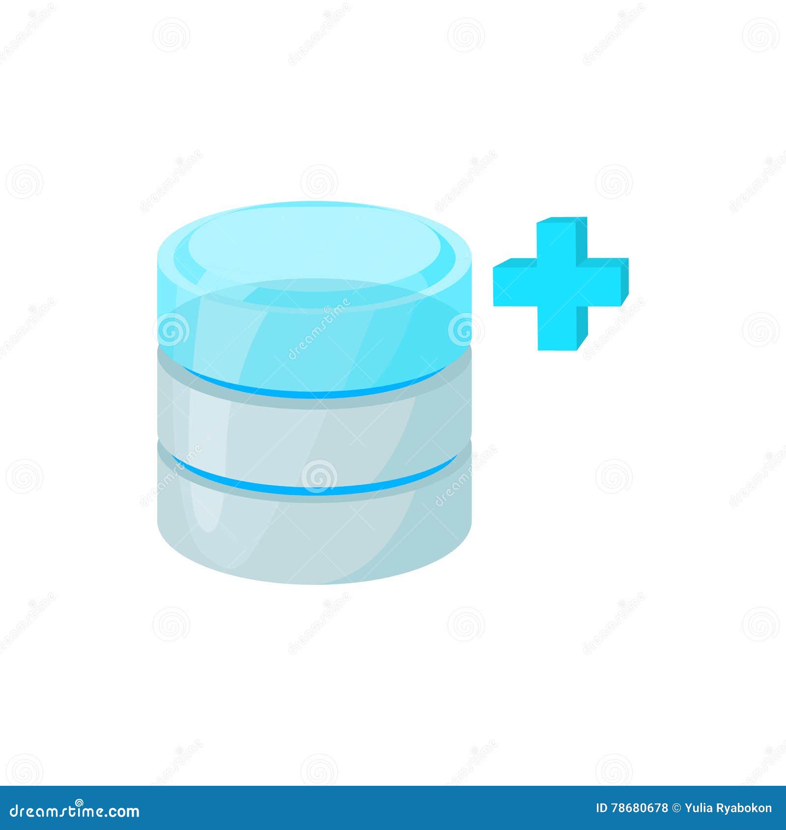 Database Growth Icon, Cartoon Style Stock Vector - Illustration of ...