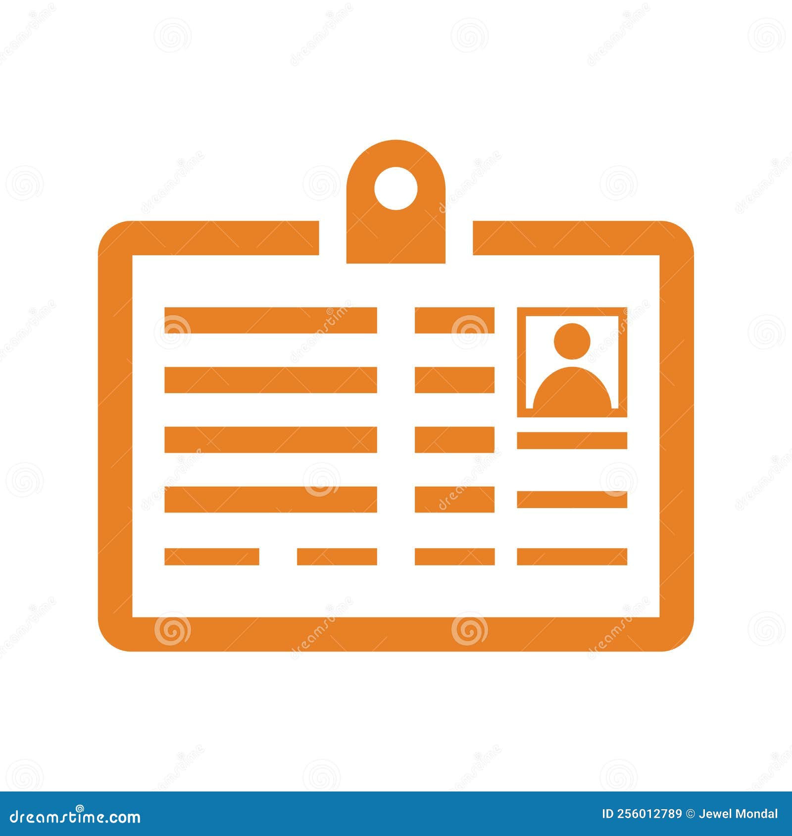 Database, Human, Resources Icon. Orange Vector Graphics Stock ...