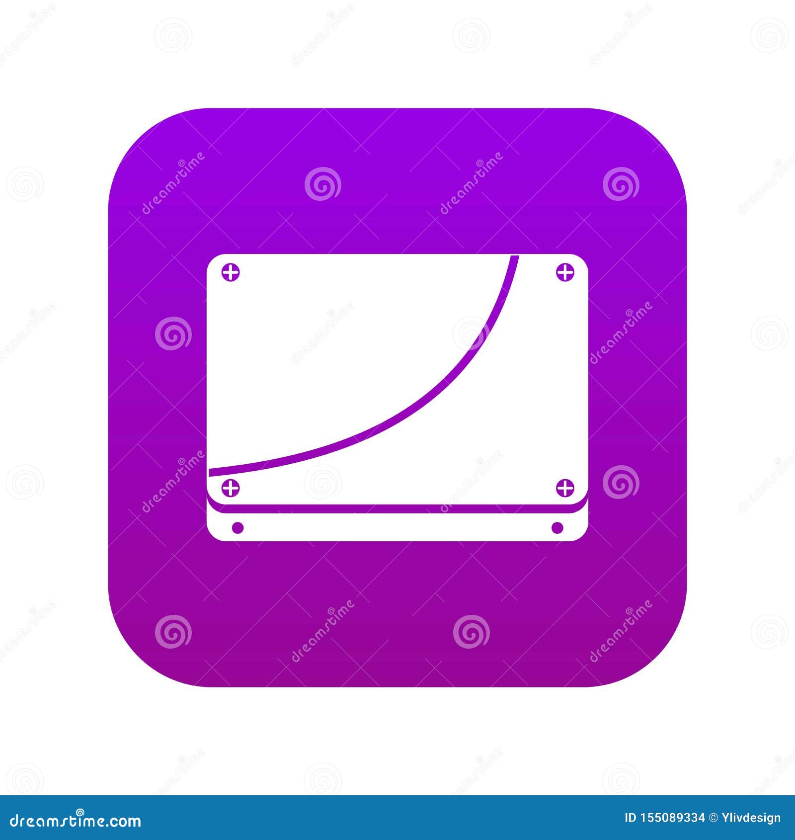 Database Icon Digital Purple Stock Vector - Illustration of internet ...
