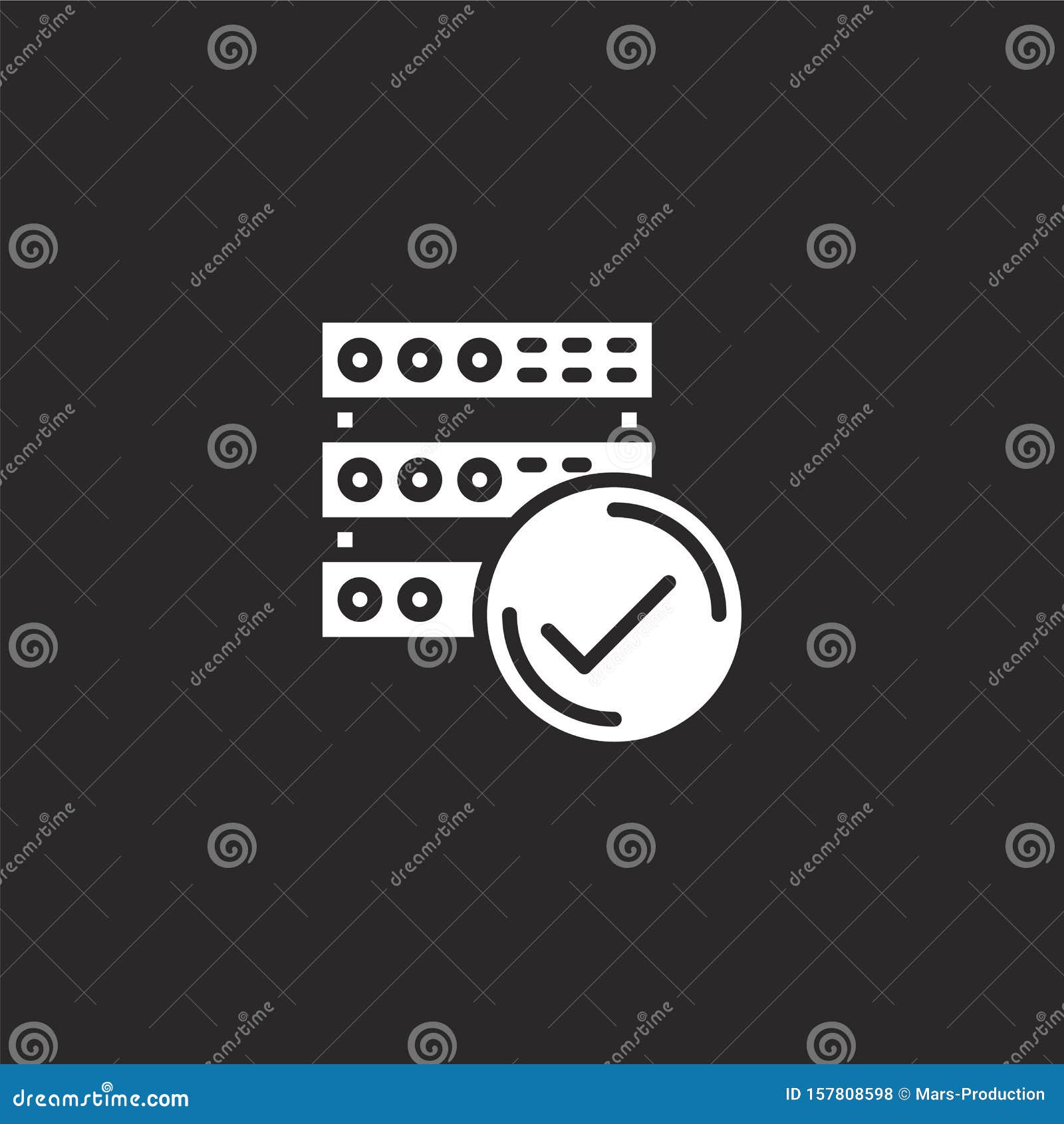 Database Icon. Filled Database Icon for Website Design and Mobile, App ...