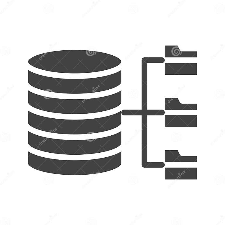 Database Icon Image. stock vector. Illustration of database - 282892965