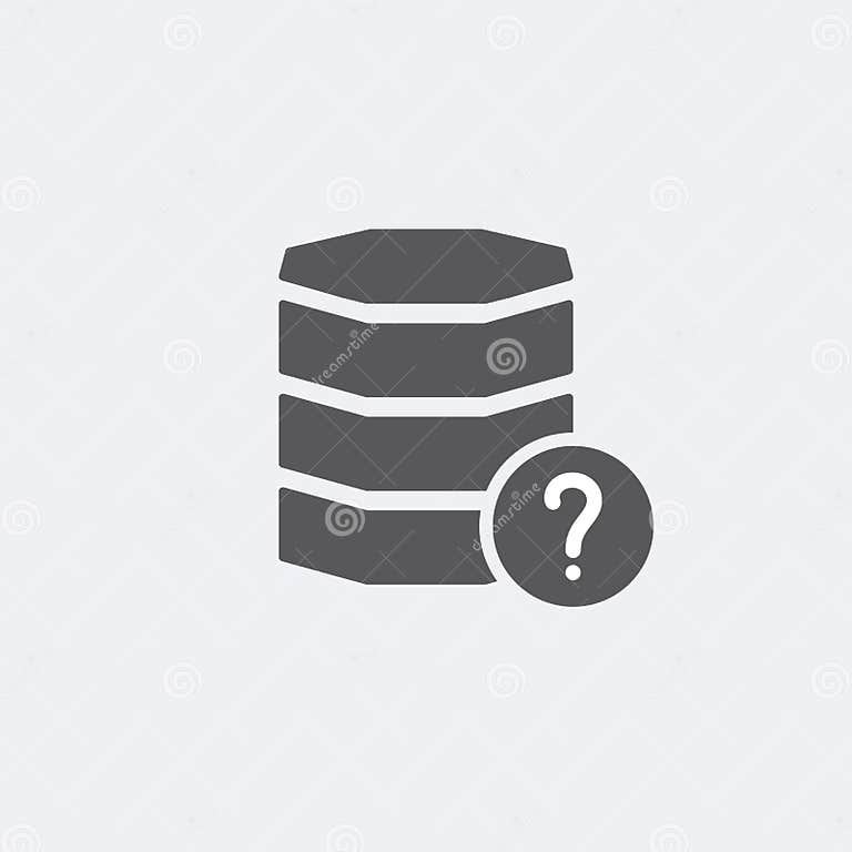 Database Icon with Question Mark. Database Icon and Help, How To, Info ...