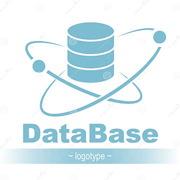 Database Icon. Simple Flat Logo of Database 03 Vector Stock Vector ...