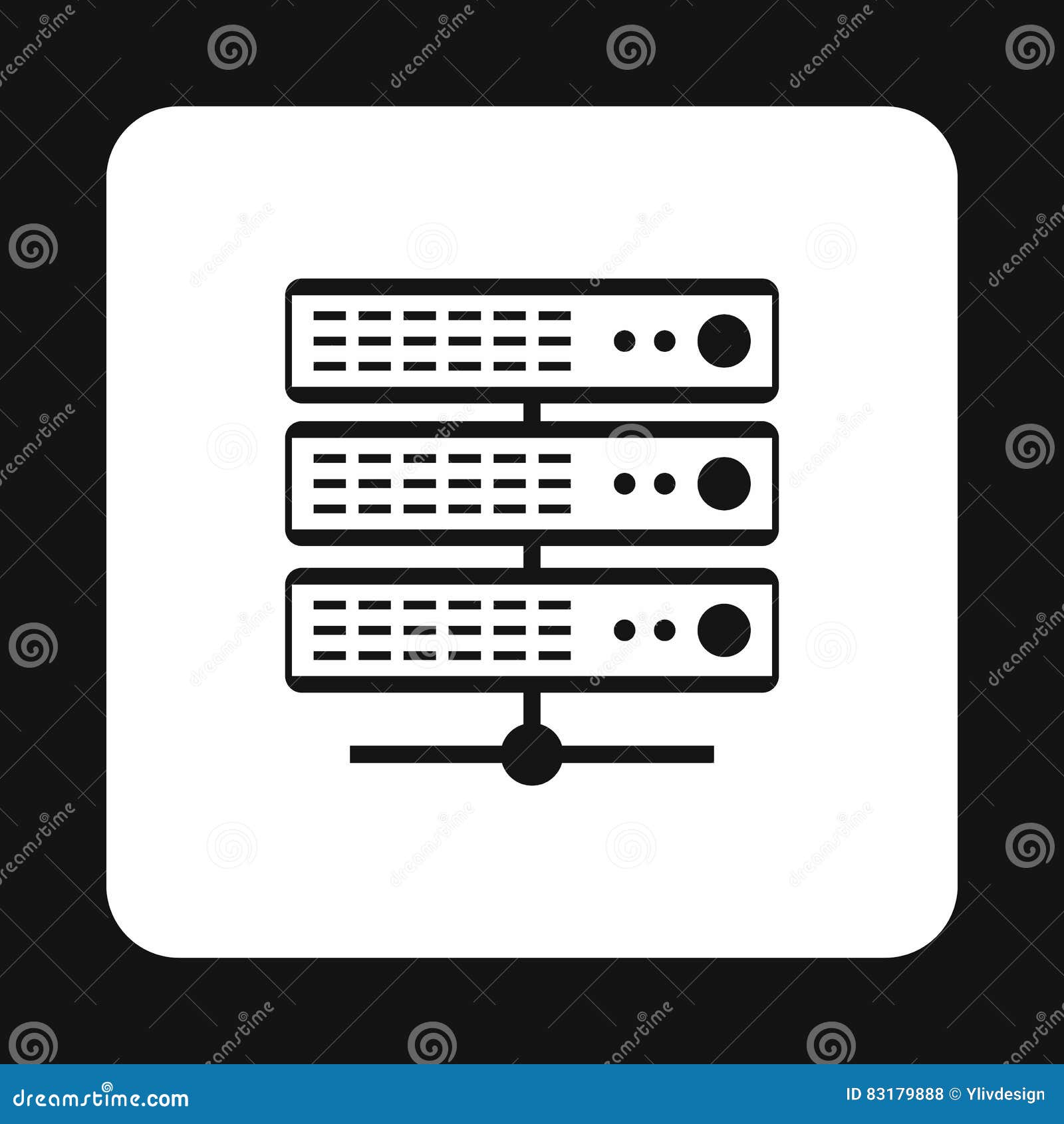 Database Icon, Simple Style Stock Vector - Illustration of design ...
