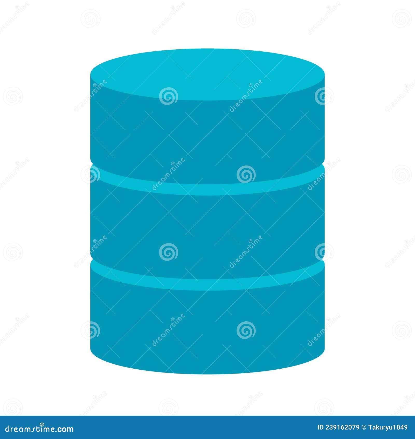 Blue Database Icon. Database Server Vector. Stock Vector - Illustration of host, program: 239162079