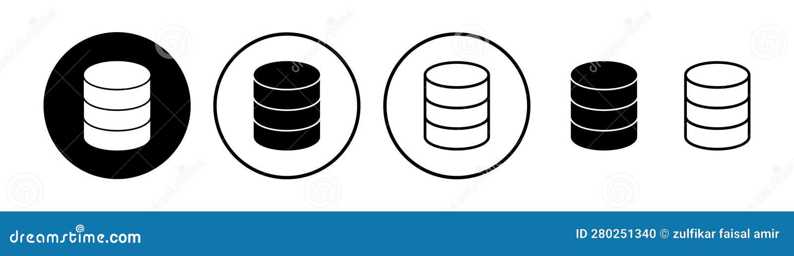 Database Icon . Server Icon. Storage Stock Vector - Illustration of ...