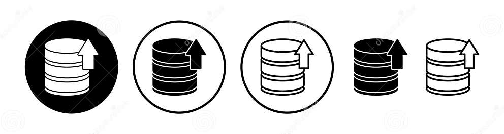 Database Icon Server Icon Storage Stock Vector Illustration Of