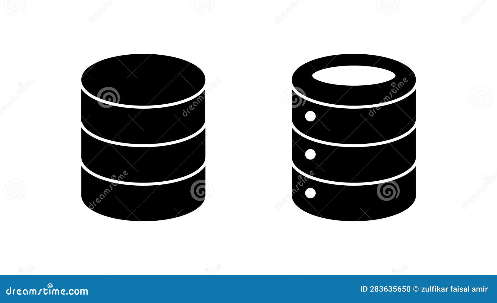 Database Icon Server Icon Storage Stock Vector Illustration Of
