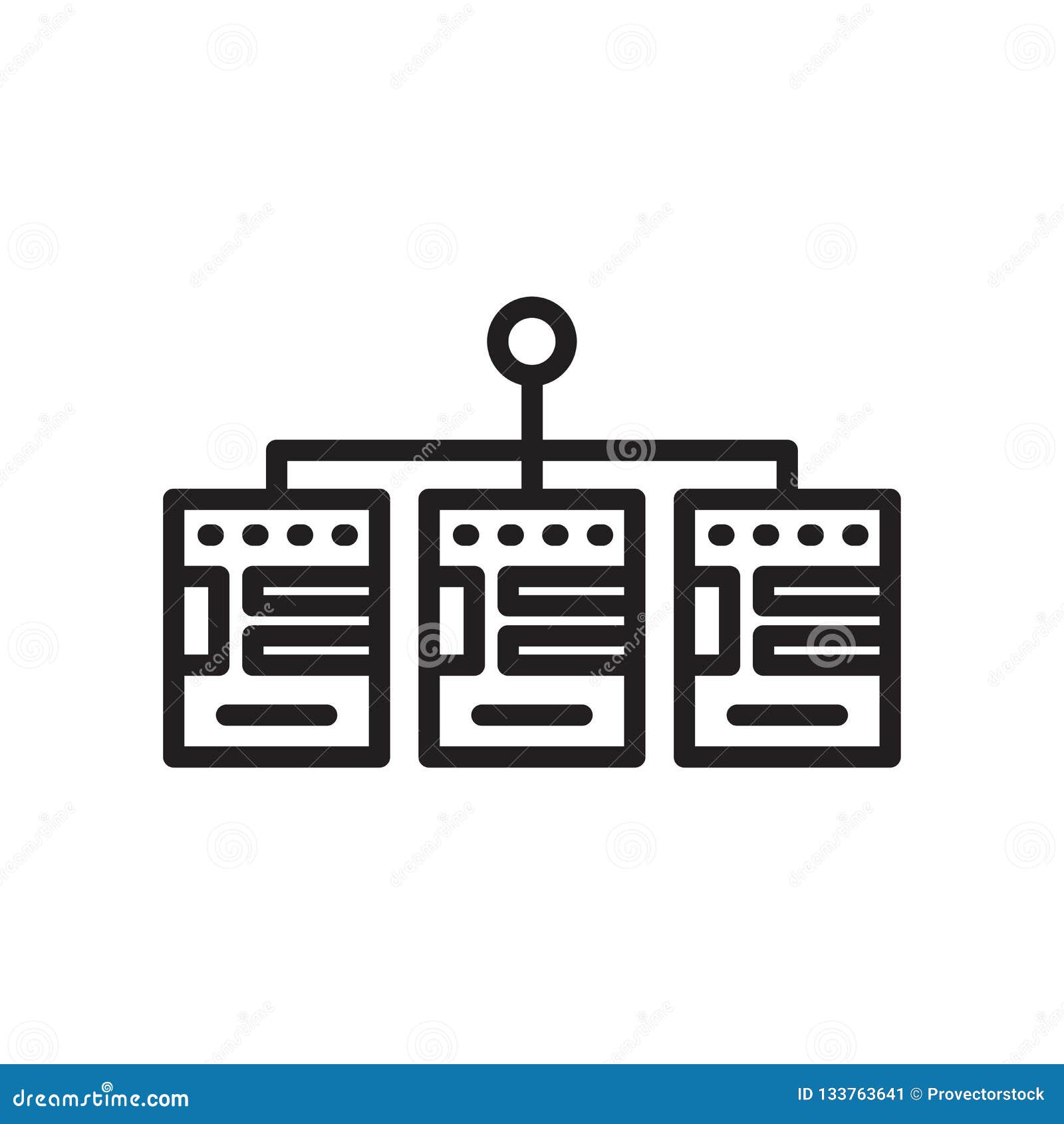 Database Icon Vector Sign and Symbol Isolated on White Background ...