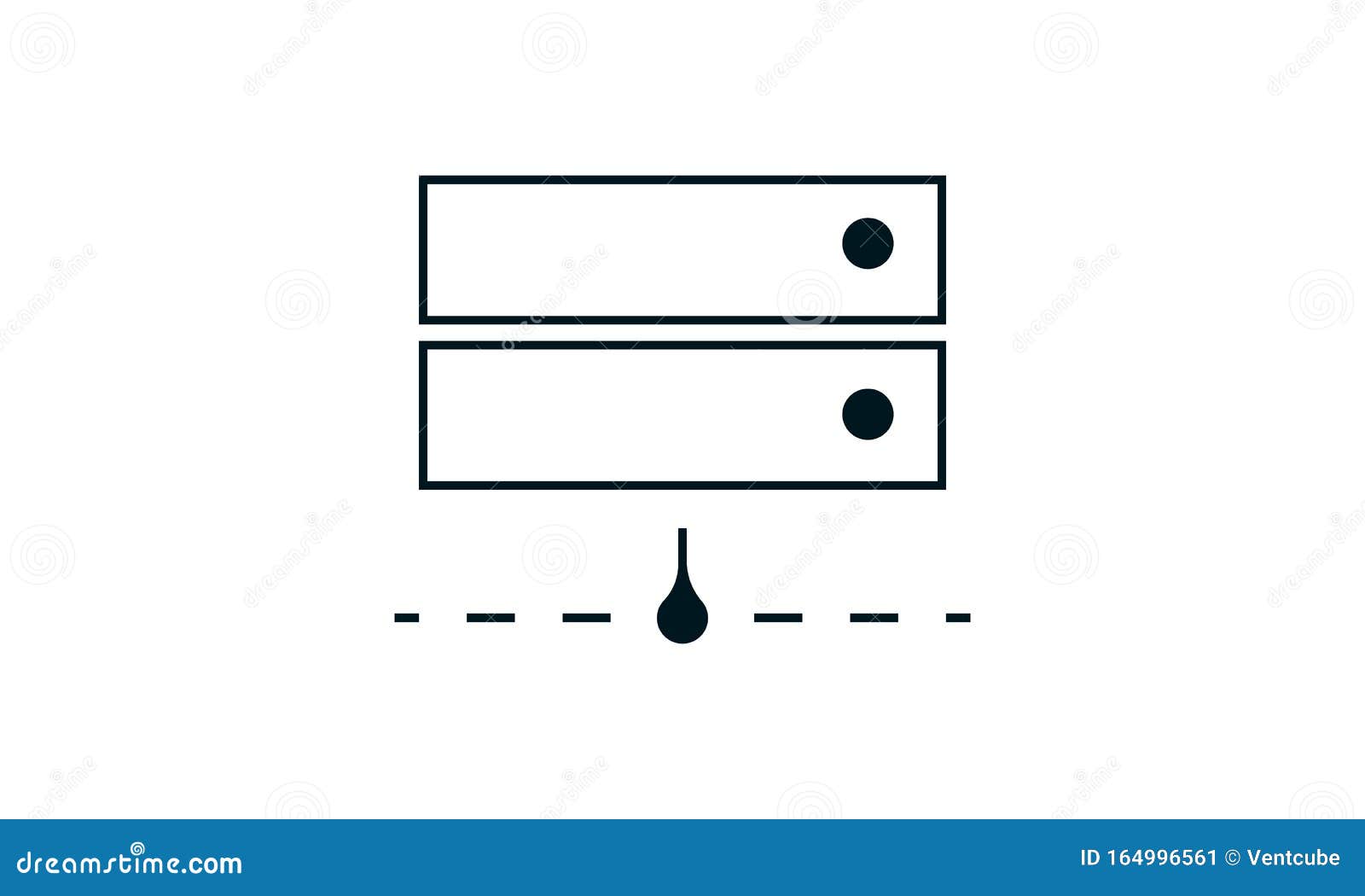 Database Icon Vector. Simple Flat Symbol. Perfect Pictogram ...