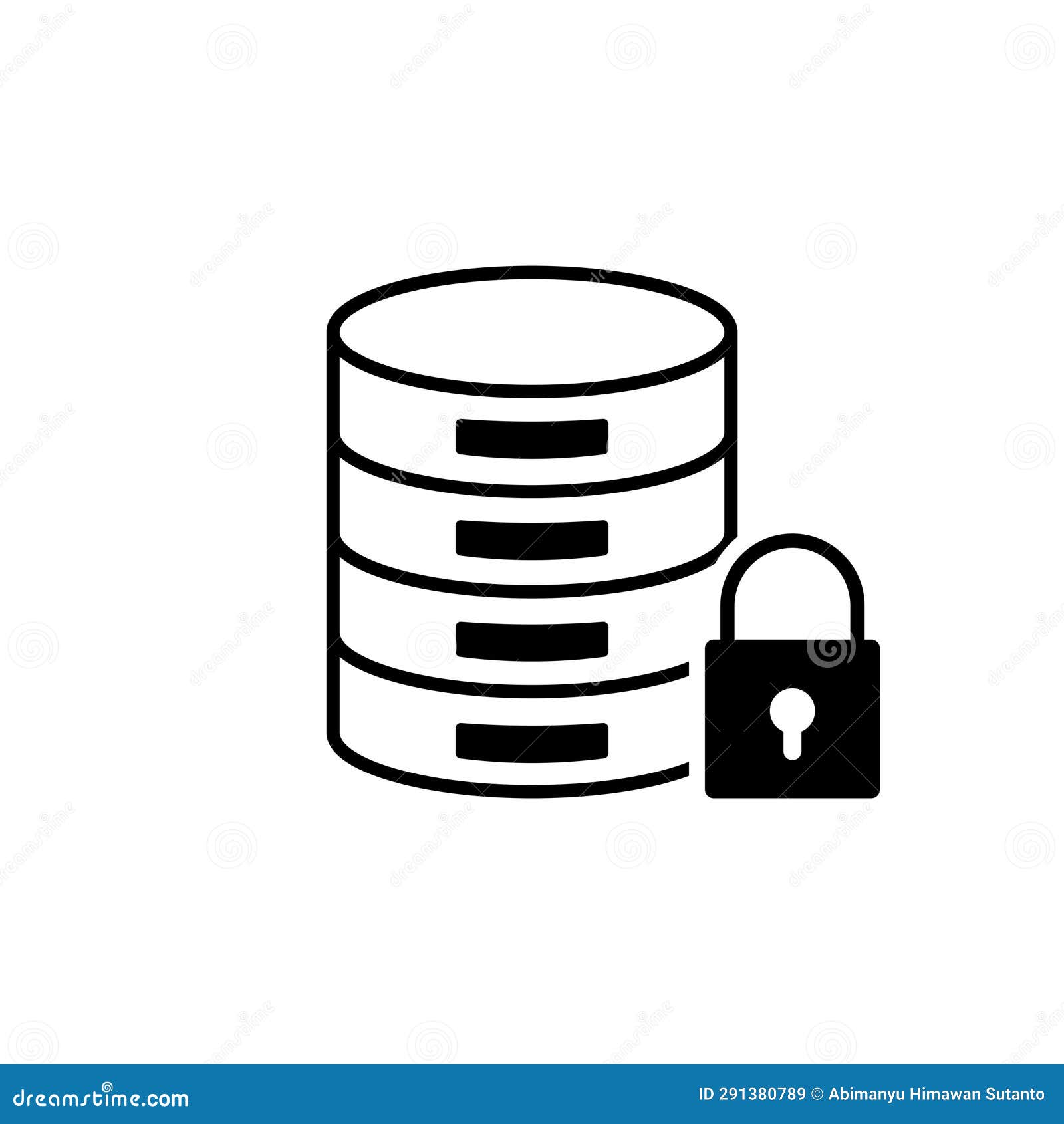 Database icon vector stock illustration. Illustration of device - 291380789